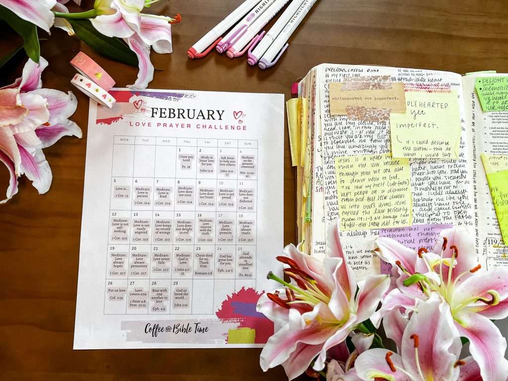 February Prayer Challenge / Calendar | Topic: Love