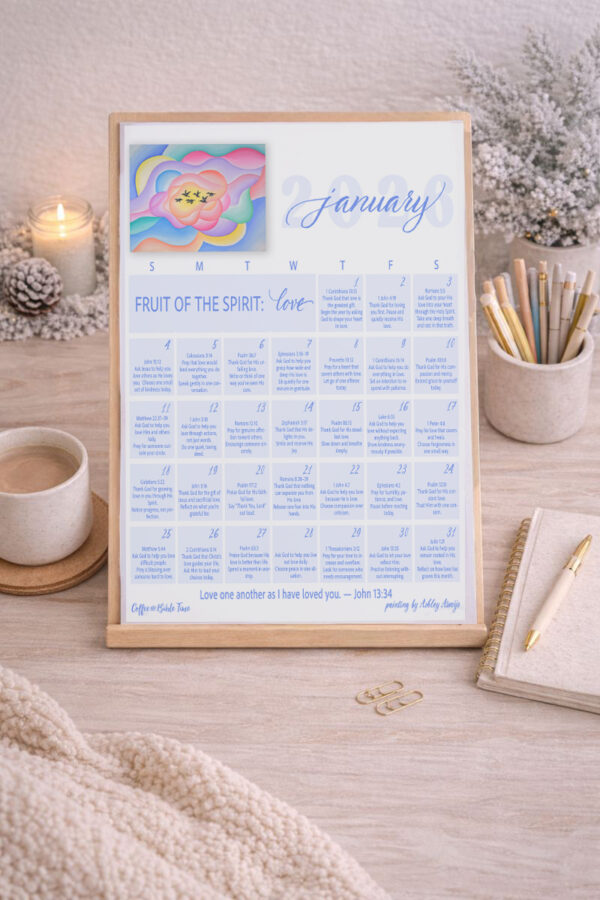 January Prayer Calendar – Coffee and Bible Time