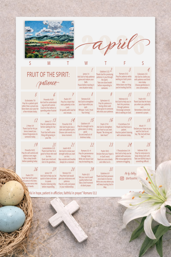 April Prayer Calendar – Coffee and Bible Time